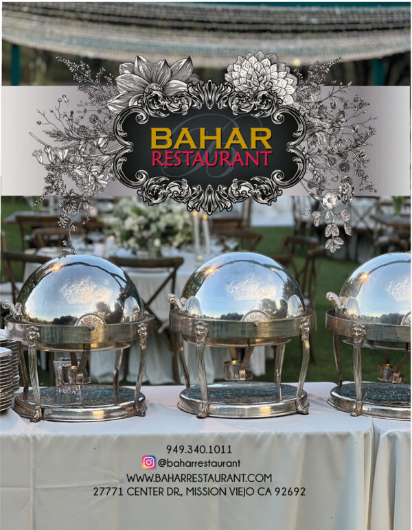 Specialty Menu - Bahar Restaurant